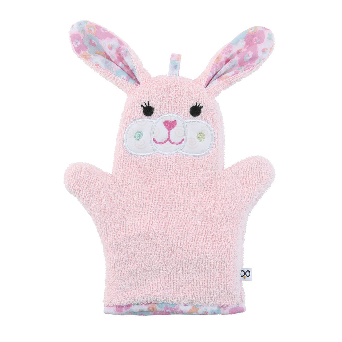 ZOOCCHINI Baby Snow Terry Bath Mitt - Beatrice the Bunny