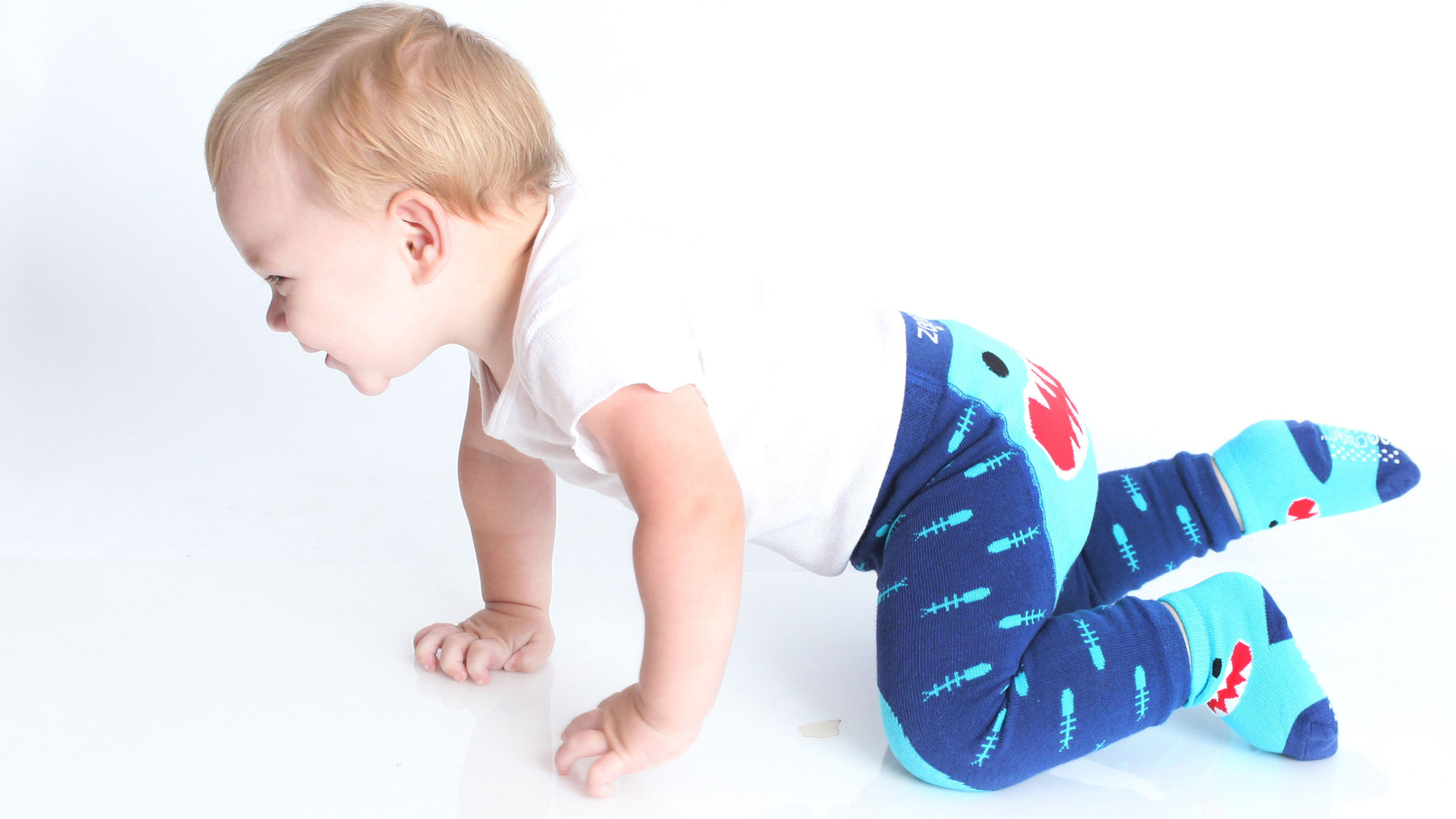 ZOOCCHINI grip+easy™ Comfort Crawler Legging & Socks Set - Bosley the Bear
